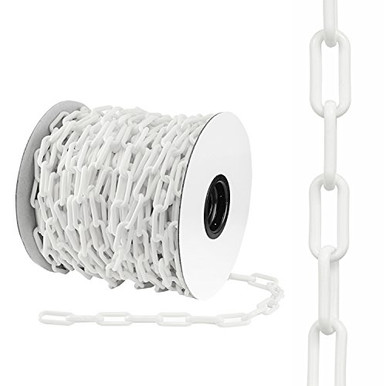 Houseables Plastic Chain, Safety Barrier, 124 Foot, 2" Links, Light ...