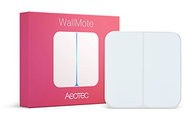 Aeotec WallMote, Z-Wave Plus wireless wall switch, 2 button, 8 scene ...