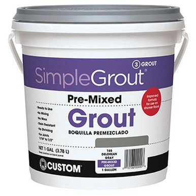 Custom PMG1221 1-Gallon Simple Premium Grout, Linen - Warehousesoverstock