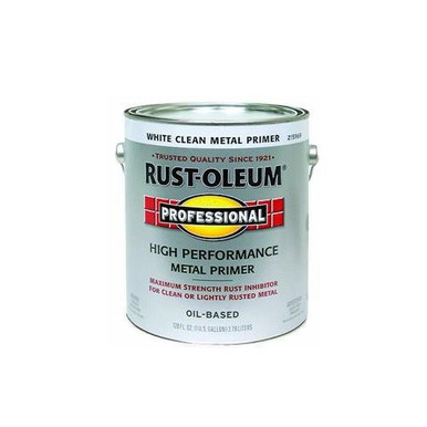 RUST-OLEUM 215969 Professional Gallon White Primer Enamel Paint ...