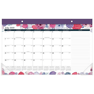 Cambridge 2019-2020 Academic Year Monthly Desk Pad Calendar, Compact ...