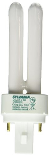 Sylvania 21123 Compact Fluorescent 2 Pin Double Tube 3500K, 9-watt ...