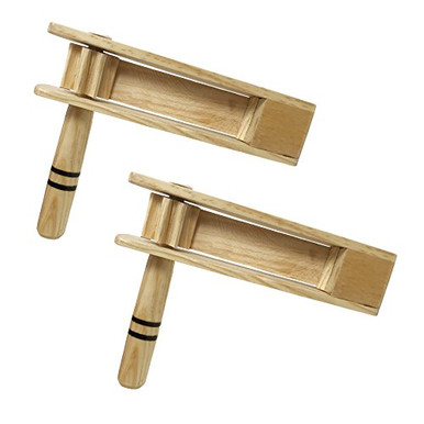 La Mexicana Two Pack of Handmade Wooden Matracas. Handcrafted Mexican ...