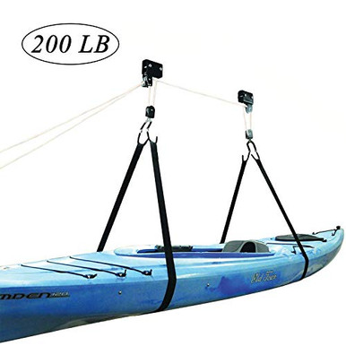 diig Kayak & Canoe Garage Storage Lift Hoist, Heavy Duty Indoor Ceiling ...