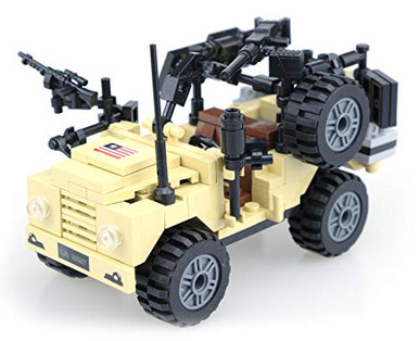 inFUNity Army Vehicle Land Rover Defender XD Building Blocks Compatible ...