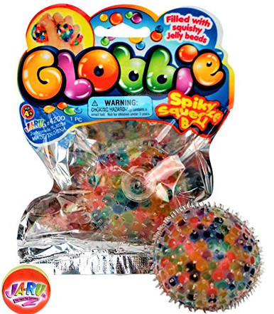 JA-RU Jelly Beads Globbie Stress Ball (Pack of 1) Plus 1 Collectable ...