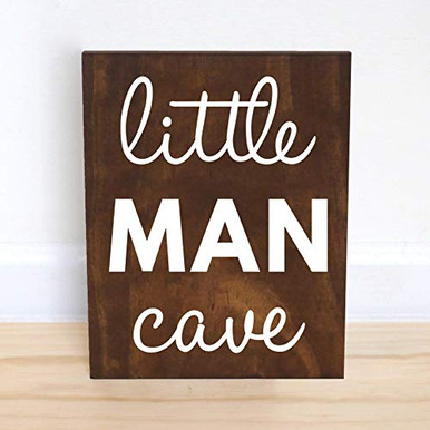Little Man Cave Sign, Nursery Decor Boys Nursery Wall Art Baby Shower ...