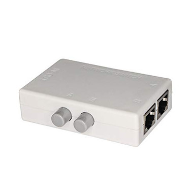 SinLoon RJ45 Splitter Selector Switch, 2 Ports Network Switch Splitter ...