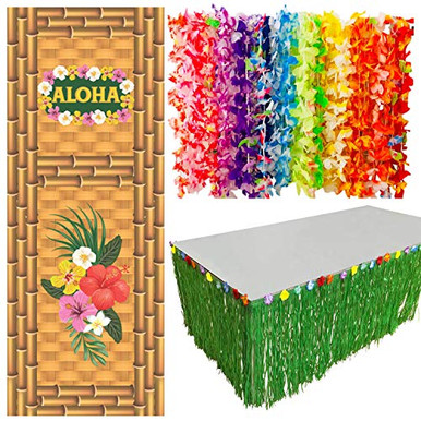 Jelda's Hawaiian Aloha Party Decorations | Luau Party Supplies | 36 Pcs ...