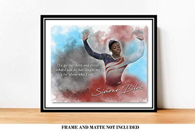 Prove What I Can Do Simone Biles Inspirational Quote - 8 x 10 Unframed ...