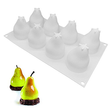 Pear Shape Silicone Molds Cake Decorating Tools Bakeware French Dessert ...