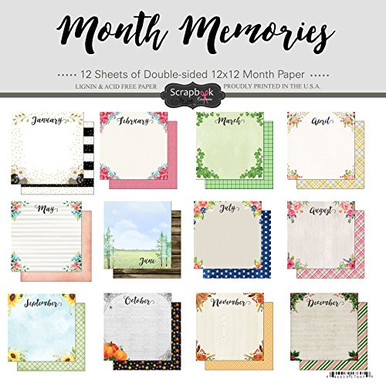 Scrapbook Customs Month Memories Scrapbook Kit - Warehousesoverstock