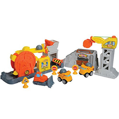 Constructive Playthings Rock Quarry 10 pc. Playset with 3 Chunky ...