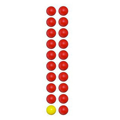 Hungry Hungry Hippos Game Replacement Marbles-20 Pieces (19 Red and 1 ...