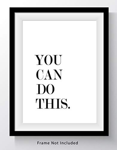 You Can Do This Motivational Word Wall Art Print - 11x14 UNFRAMED Print ...
