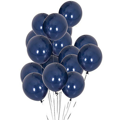 Navy Blue Balloons 100 Pack 12 Inch Latex Party Balloons Navy Blue ...