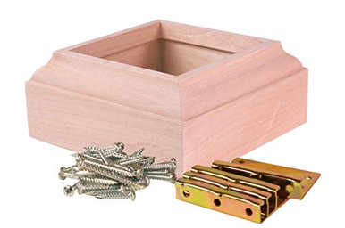 4Js Newel Post Fastener, 3 1/2" Alder Colonial Molding ...