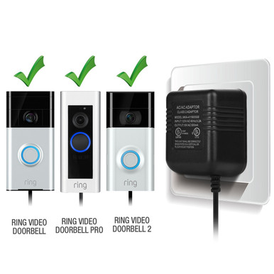 Power Adapter, Video Doorbell Power Supply for the Ring Video Doorbell ...