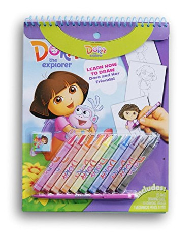 Learn to Draw Dora the Explorer Kit - Includes Crayons, Eraser, and ...