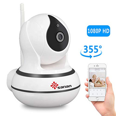 Home Security Camera,Sanan 1080P WiFi Camera Wireless IP Camera Night ...