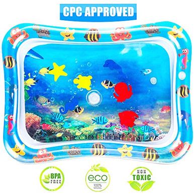 Tummy Time Water Mat, Perfect Inflatable Water Play Mat for Infant ...