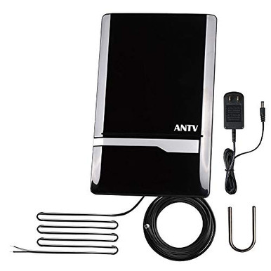 Amplified Radio Antenna, Indoor AM FM Antenna 50 Miles Multi ...