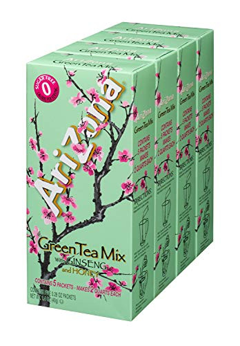 AriZona Sugar Free Green Tea with Ginseng & Honey Iced Tea Mix, 2 QT ...