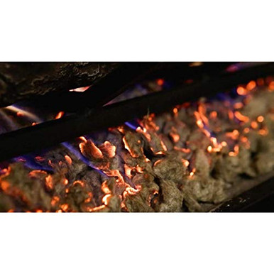 Regal Flame Platimum 7 oz Bright Rock Wool Gas Fireplace Glowing Embers ...