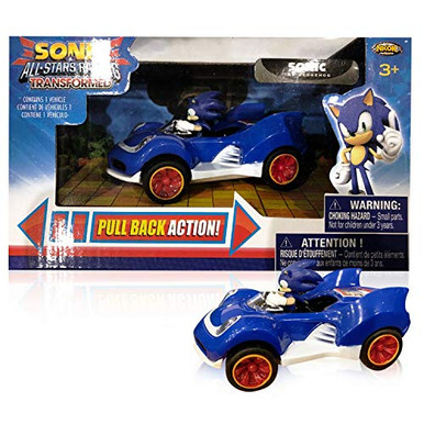 Sonic All Stars Racing Pull Back Action - Sonic - Warehousesoverstock