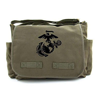 U.S. Marine Corps Semper Fidelis Army Heavyweight Canvas Messenger ...