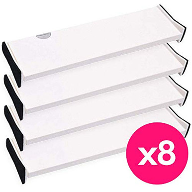 8 Drawer Organizer and Dividers, Organize Silverware and Utensils in ...