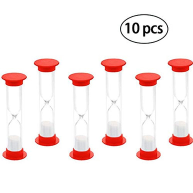 1 MINUTE SAND TIMERS SET OF 10PCS by BESSEEK - Warehousesoverstock