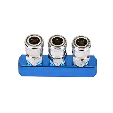 Join Ware Straight 3 Way Pass Quick Connect Coupler Air Manifold ...