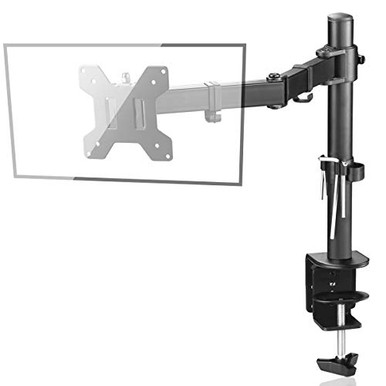 Bracwiser Single Fully Adjustable Monitor Arm Stand Mount for 13-27 ...
