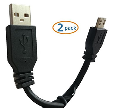 (2 Pack) USB To Micro USB Cable, High-Speed A Male to Micro B Triple ...