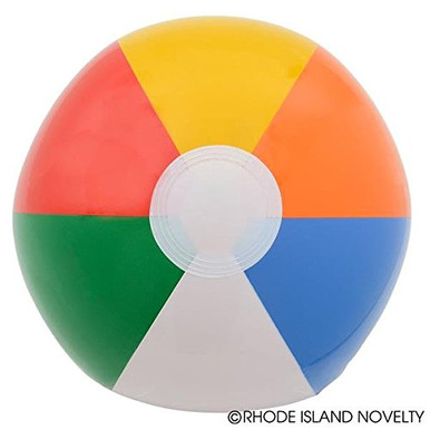 16" Beach Balls ~ One Dozen (12) Multi-color Beach Ball Inflates ~ 6 ...