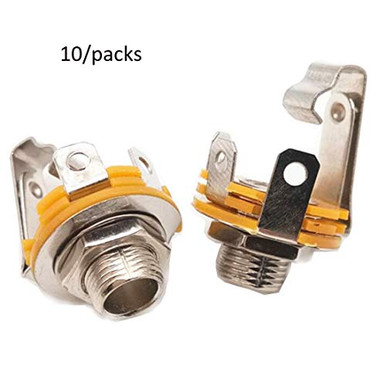 Audio Mono Input/Output Jacks 1/4"-Inch TS Jacks Female Stereo Panel ...