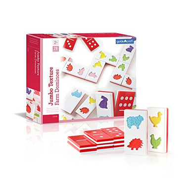 Guidecraft Jumbo Texture Dominoes Set - Multi-Color/Texture Sort and ...