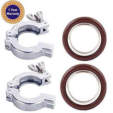 Quick Clamp Vacuum Adapter - 2 Sets KF-25, Flage Size NW-25 Flange ...