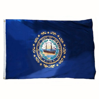 New Hampshire Flag 3X5 Foot Nylon - Warehousesoverstock