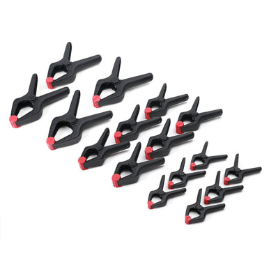 WORKPRO 16-Piece Spring Clamp Set, 3-3/8', 4-1/2', 6-1/2' Muslin Clamps ...