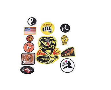 Full Cobra Kai Patches Set of 12 Costume Johnny Lawrence Karate Kid ...