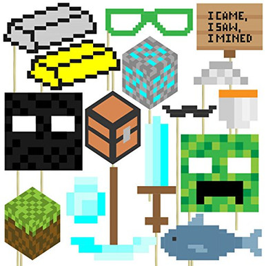 Mining Fun Photo Props (32 Pieces) for Photo Booths, Kids Birthdays ...