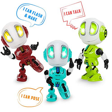 Robot Toys for Kids Girls Boys Age 3 and Up, Mini Interactive Voice ...