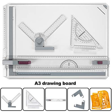 Drawing Board A3 Drafting Board Drawing Table Board Multi-Function Tool ...