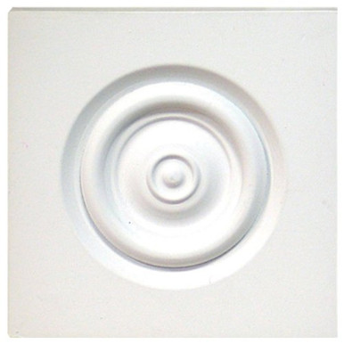 Fypon PB3X3 3 5/8"W x 7/8"P, Plinth Block/Rosette - Warehousesoverstock