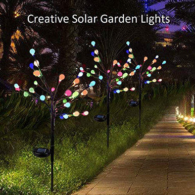 EpicGadget Solar Small Ball Light, Colorful Stainless Steel Solar Path ...