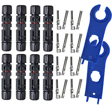 VideoPUP MC4 Connectors 8 pairs Professional Waterproof MC4 Male ...