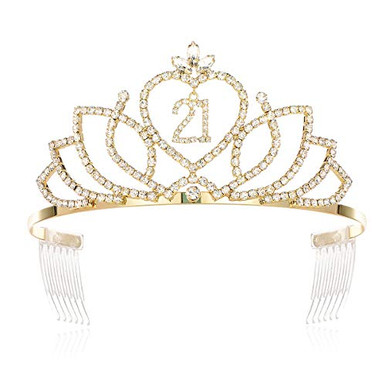 DcZeRong Sweet Girls 21th Birthday Tiaras Crowns Princess 21th Birthday ...