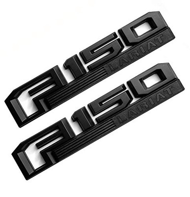 2pcs F150 LARIAT Emblems, Fender Tailgate Sticker Decal Badge 3D ...